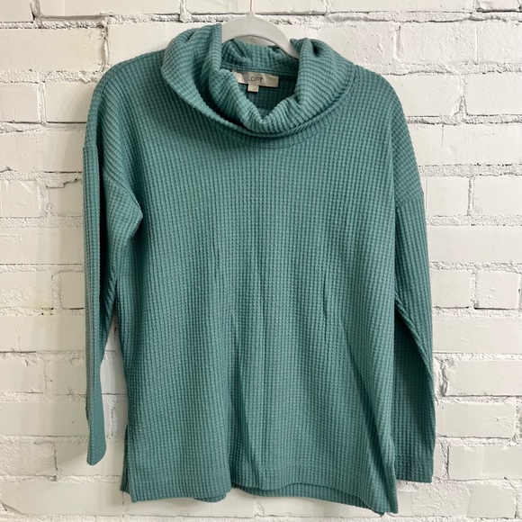 LOFT | Sweaters | Loft Waffle Texture Turtleneck Sweater | Poshmark